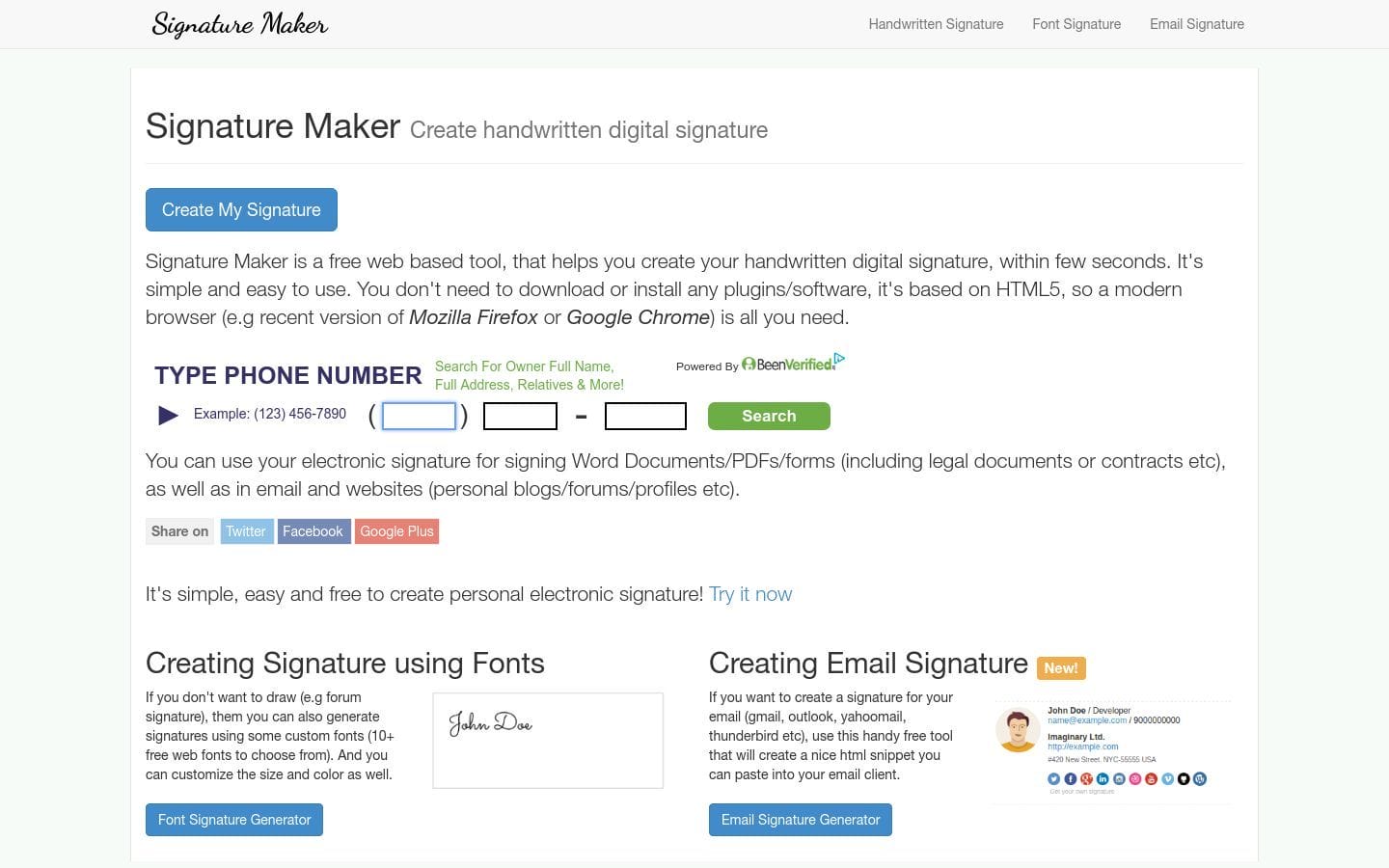 Signature Maker - Aslam.ai